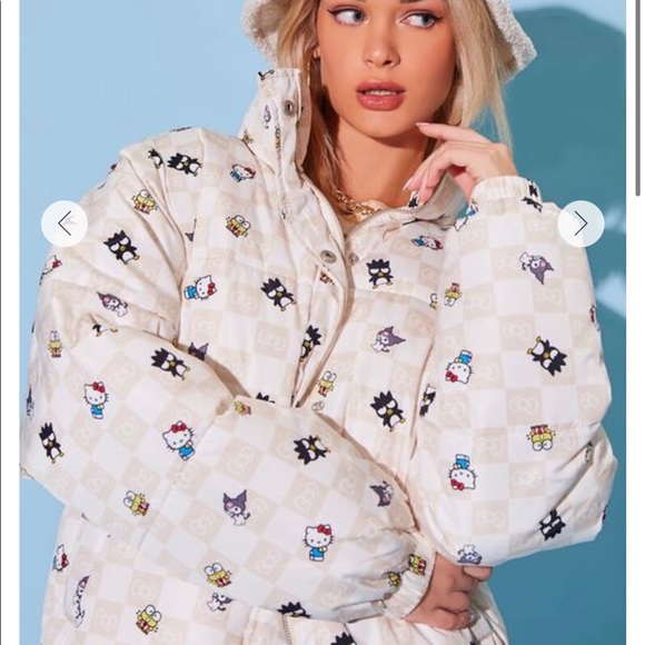 Hello Kitty | Jackets & Coats | Nwt Hello Kitty Puffer Jacket Small ...